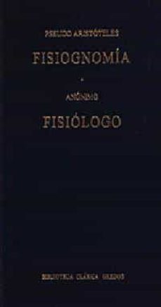 FISIOGNOMIA FISIOLOGO - Librería Lerner